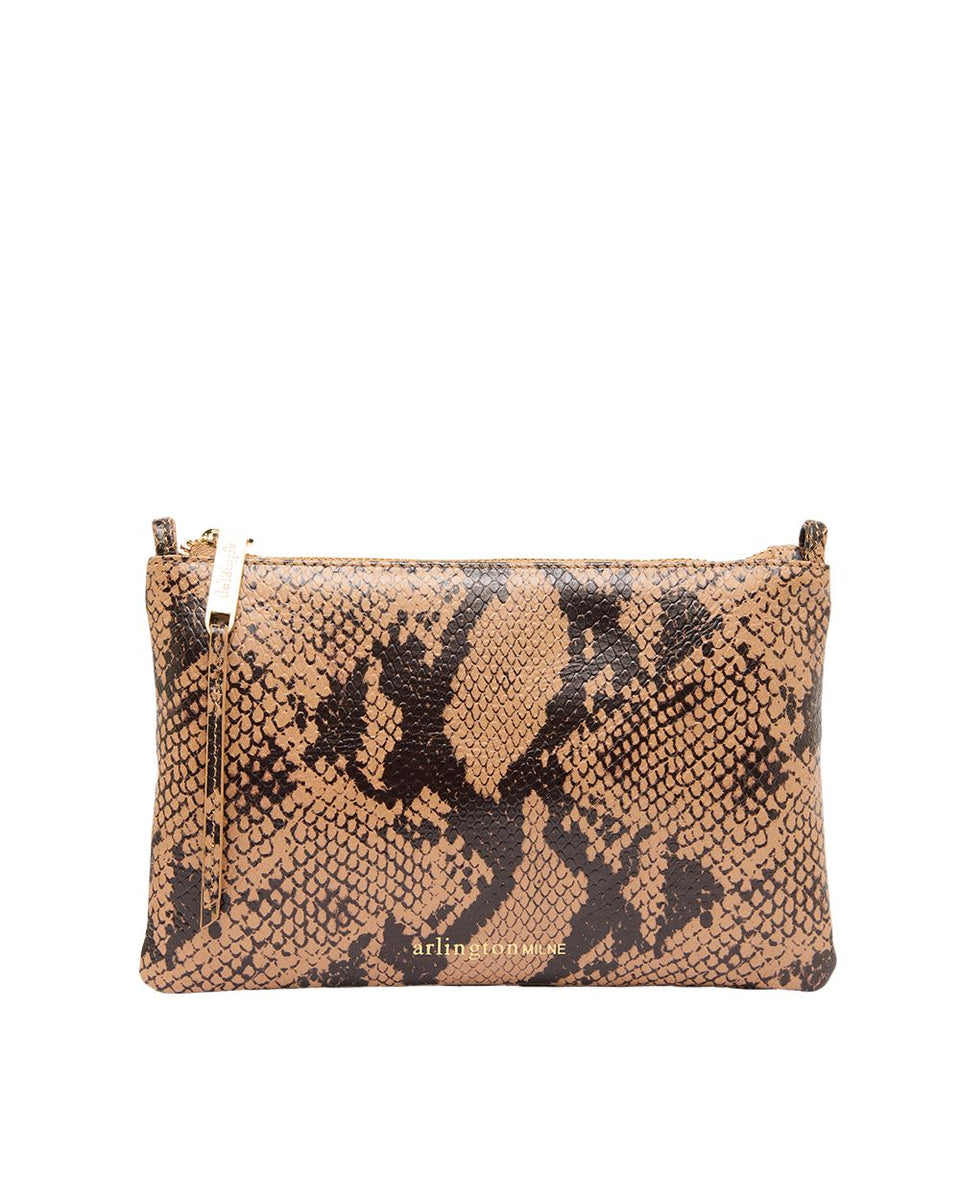 Molly Crossbody - Caramel Python – The Hunted Co