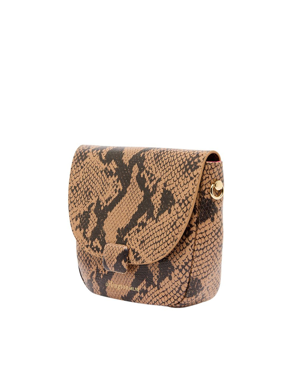 Allegra Bag - Caramel Python – The Hunted Co