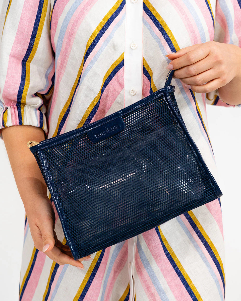 Santorini Case Large - Navy Mesh – The Hunted Co